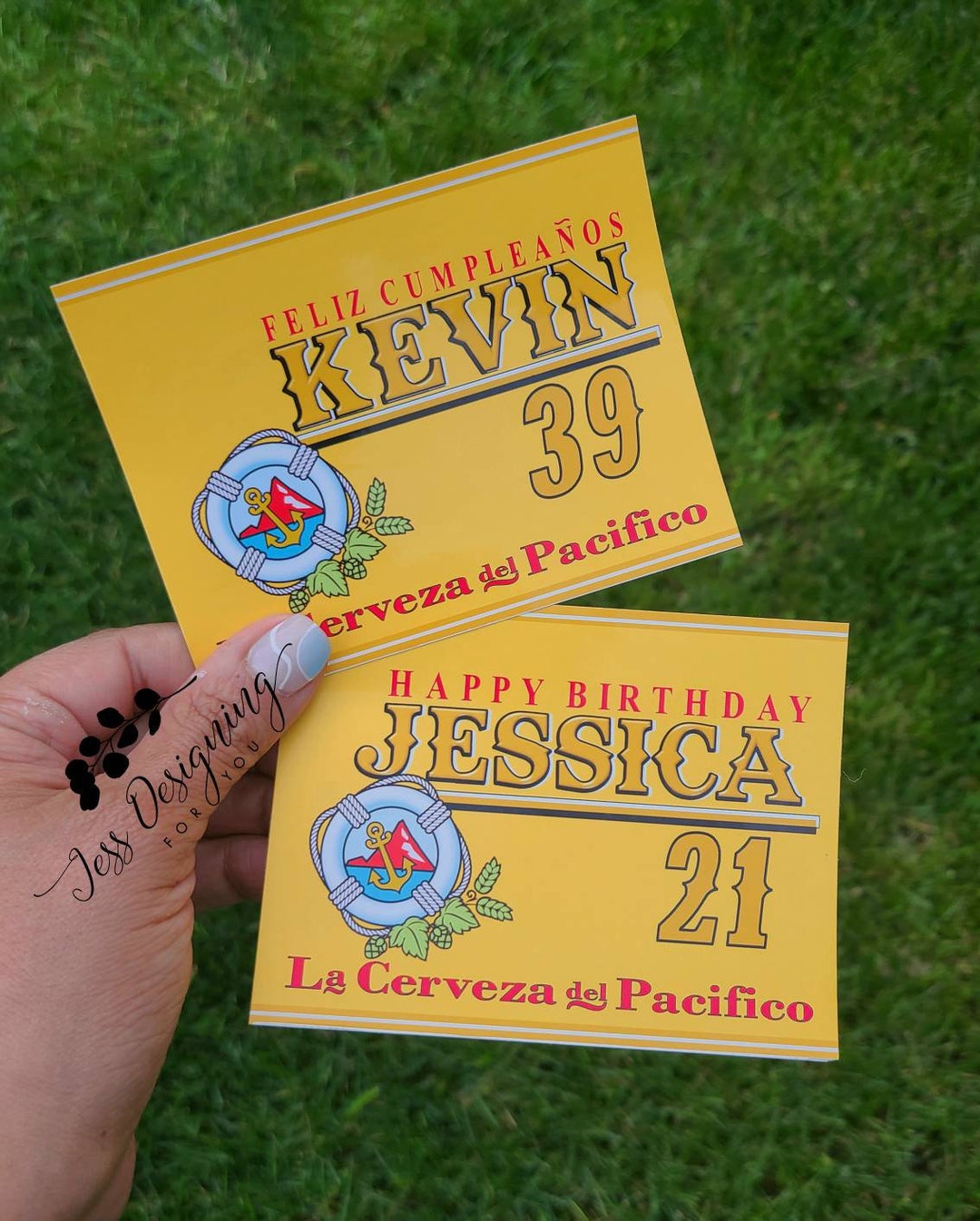 Custom Pacifico Beer Label- for All Occasions - Cerveza - Holiday Label ...