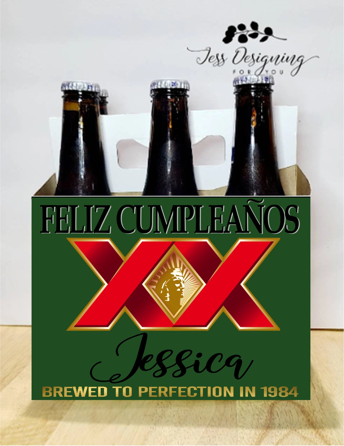 Custom DOS XX Beer Label for All Occasions Cerveza - Etsy