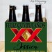 Custom DOS XX Beer Label for All Occasions Cerveza Holiday Label ...