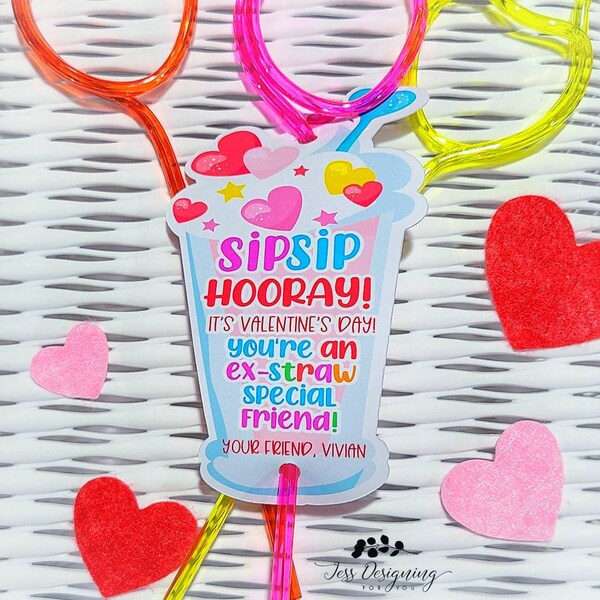 Valentines Day Straws - Etsy
