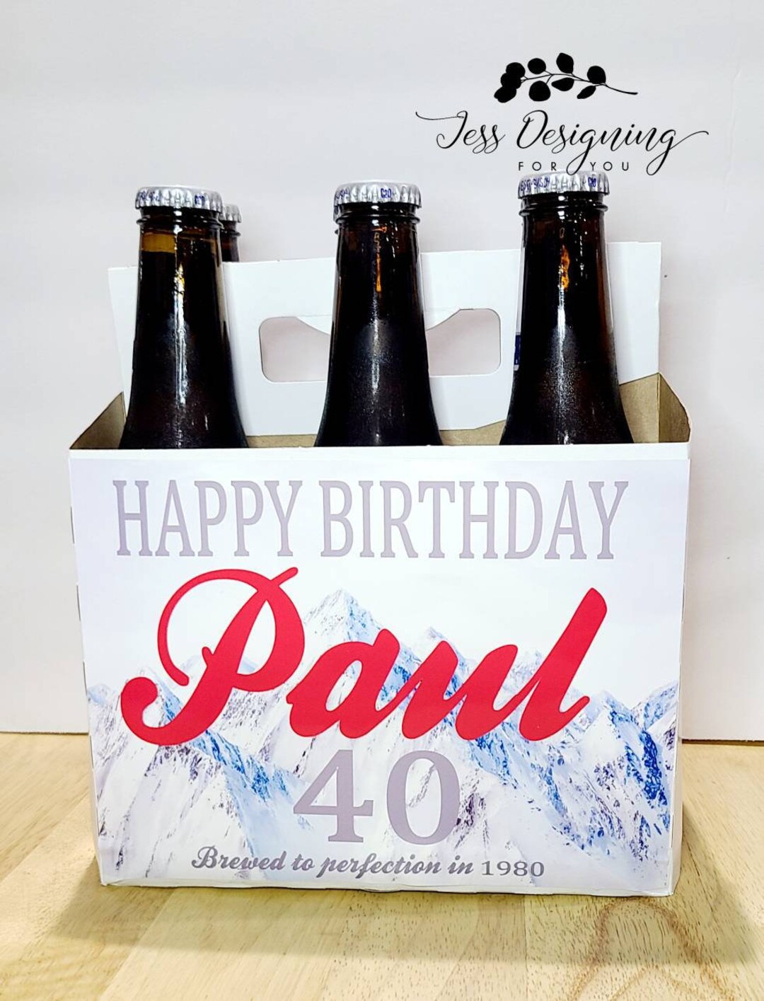 Custom 6 Pack Beer Carrier Coors Light- Beer Bottle Carrier -beer ...