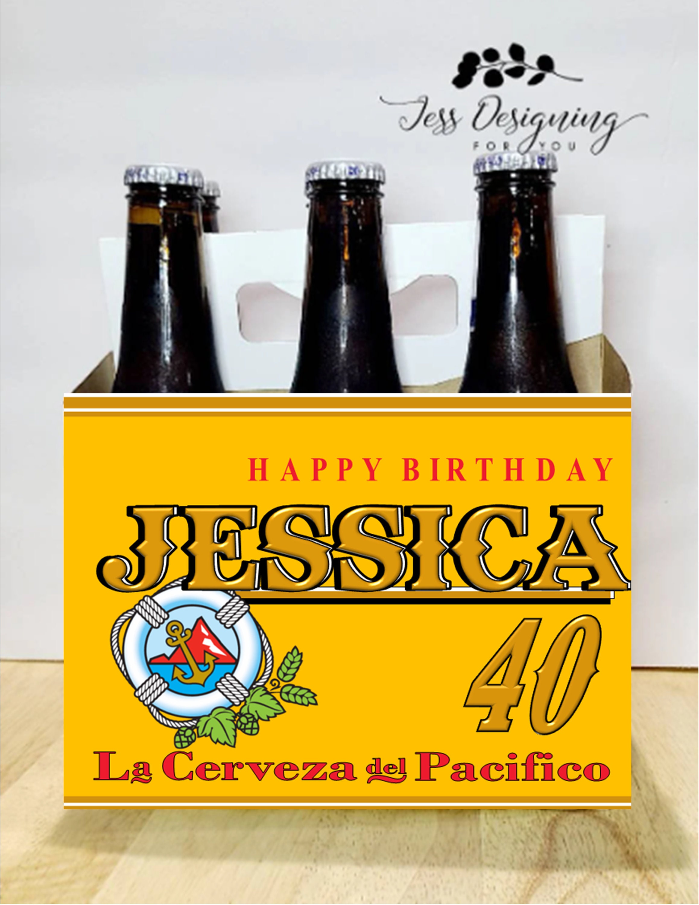 Custom Pacifico Beer Label for All Occasions Cerveza | Etsy