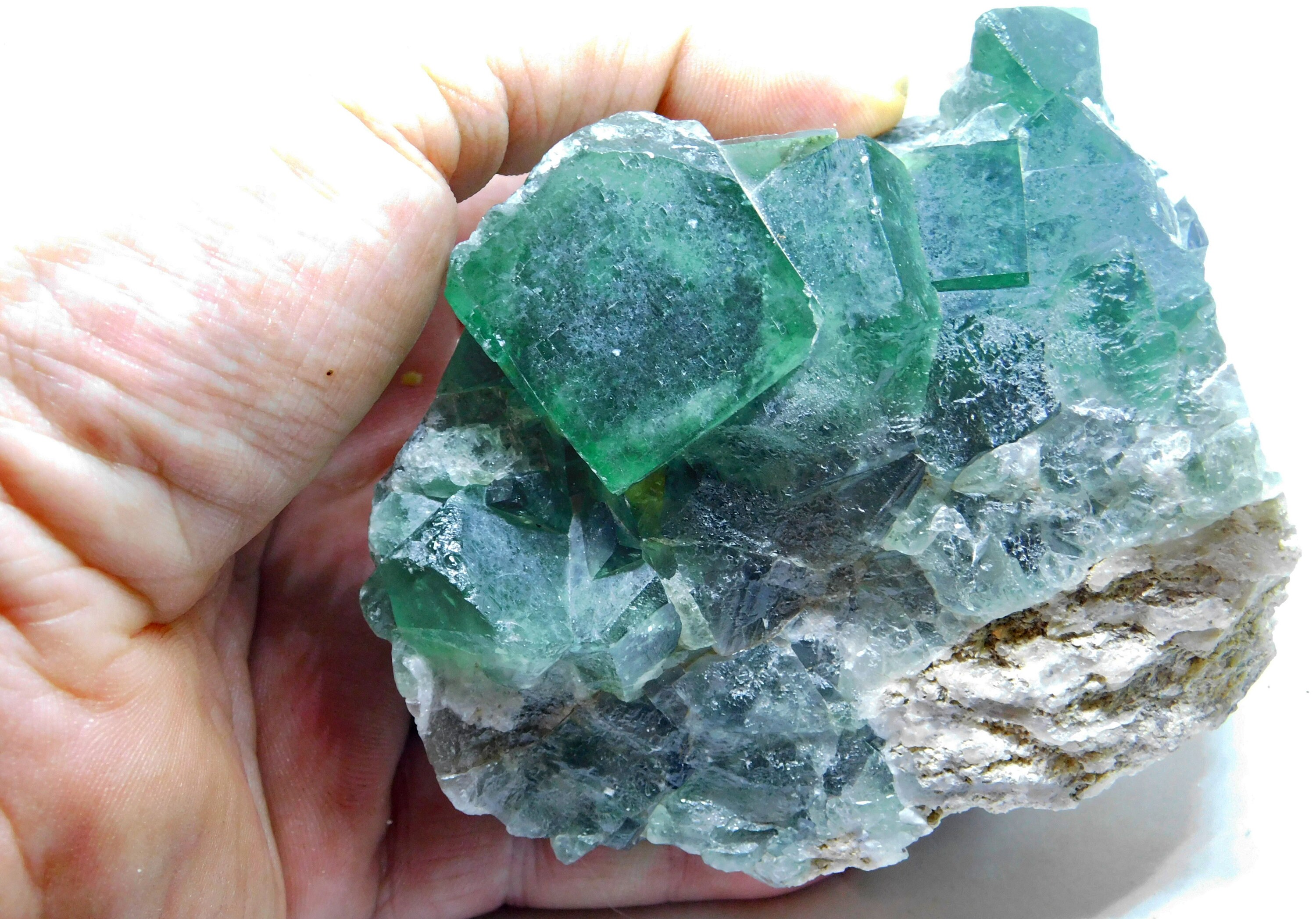 Fluorite Crystal Cluster Rough Specimen - Etsy UK