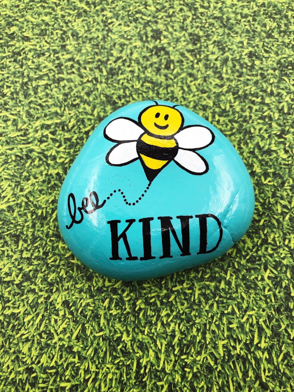 Bee Kind Painted Rock Be Kind Stone Kindness Encouragement - Etsy UK