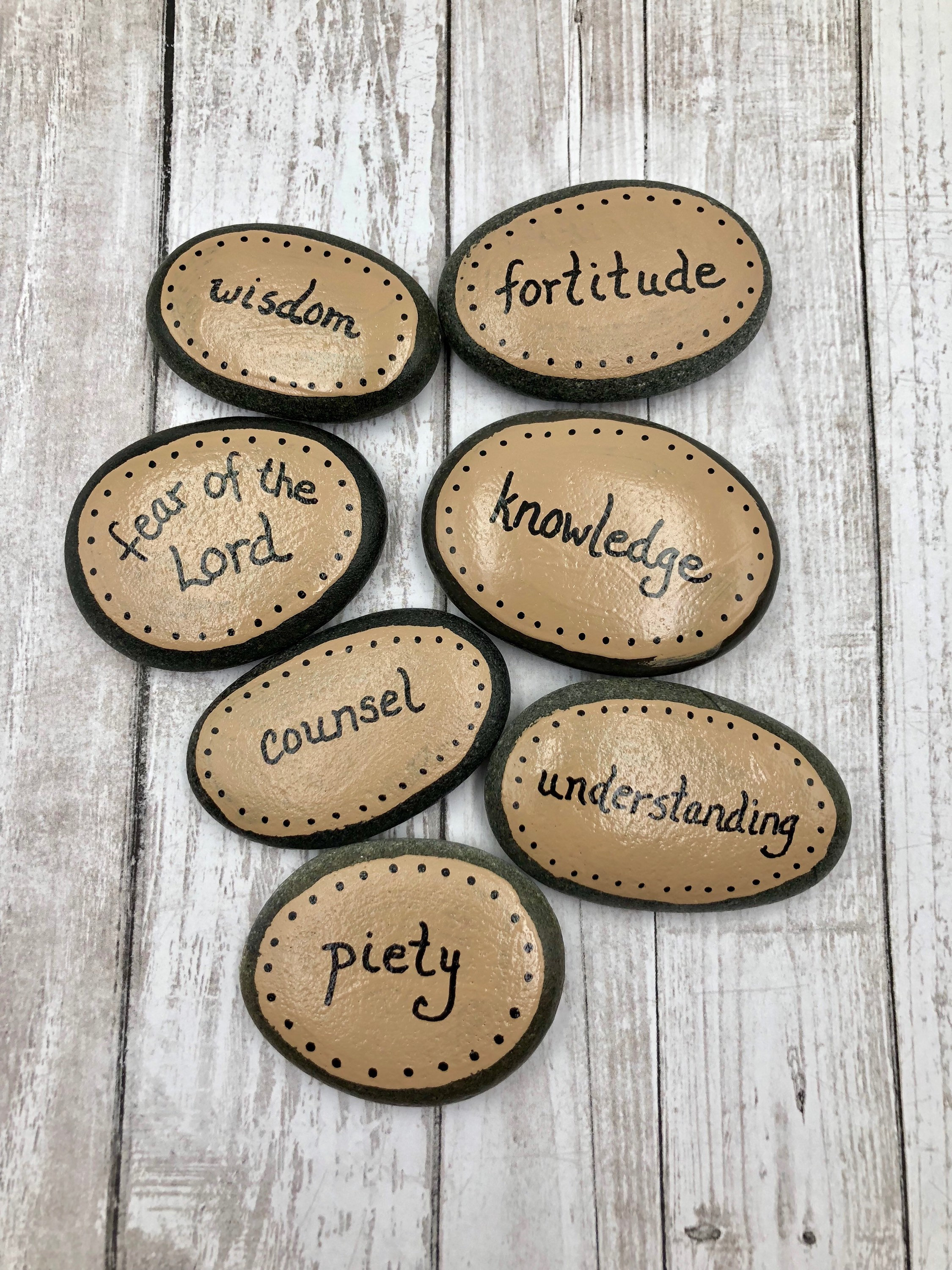 Confirmation Gift Seven Gifts of the Holy Spirit 7 Spiritual - Etsy