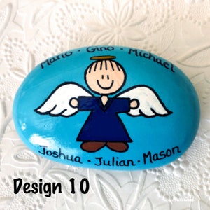 Custom Memorial Rock: Hand-painted Memory Stone, Graveside Keepsake - Etsy