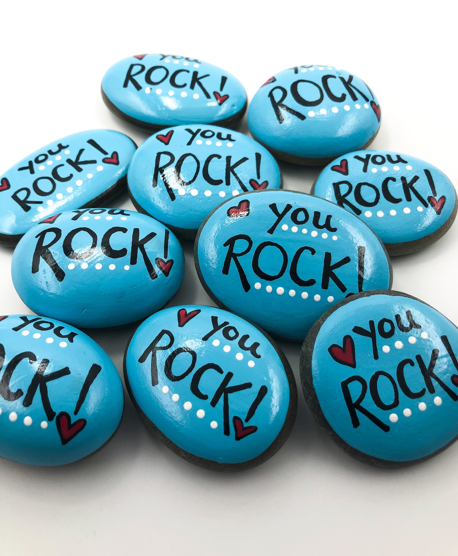 You ROCK Set of 10 Rocks Affirmation Pocket Rocks | Etsy