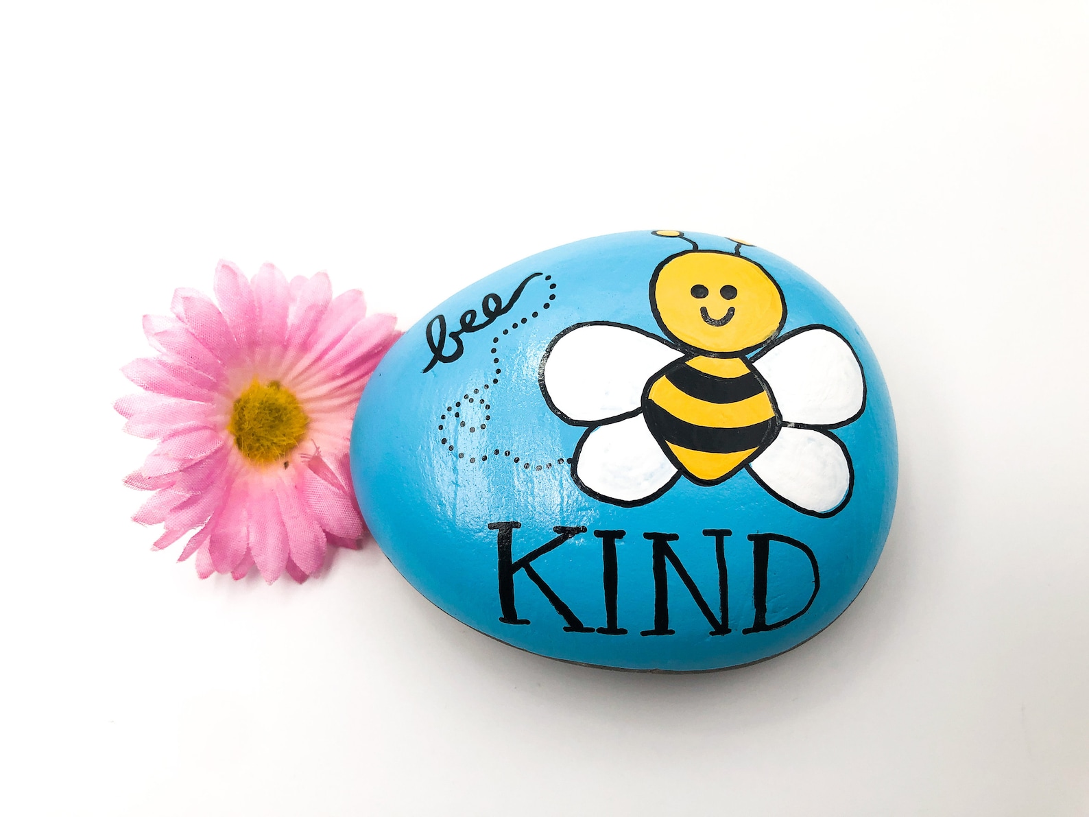 Bee Kind Painted Rock Be Kind Stone Kindness Encouragement - Etsy UK