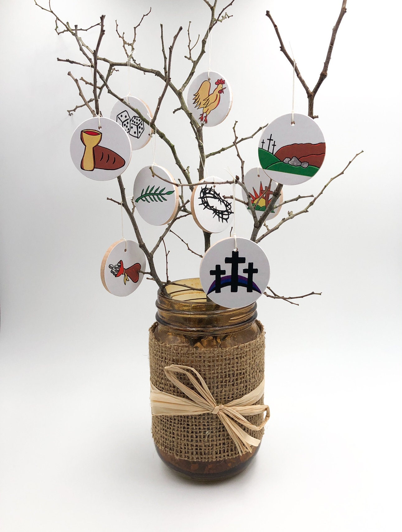 Resurrection Story Tokens: Jesus Tree Easter Project, Sunday School ...