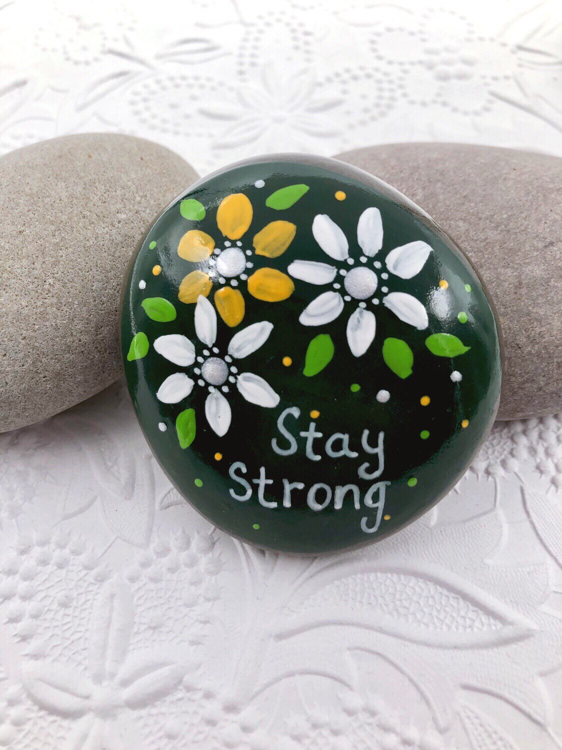 Words of Encouragement Painted Rock Stay Strong Have Faith - Etsy UK