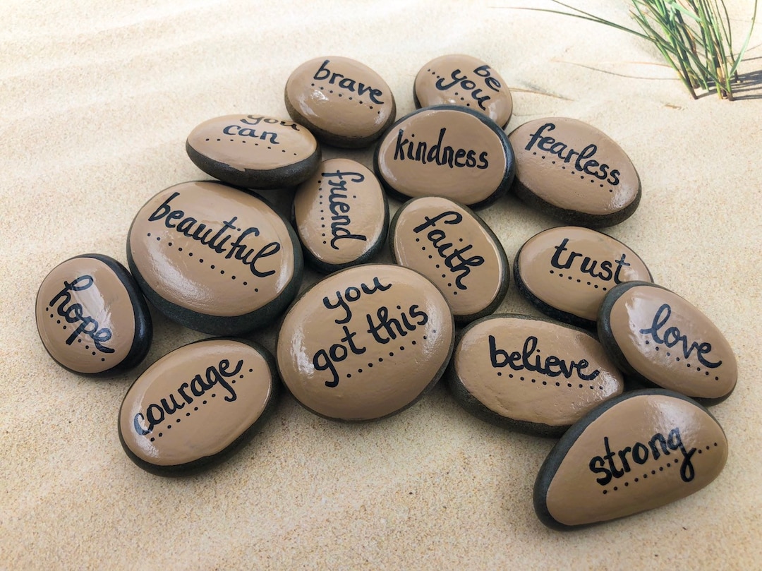 Affirmation Stones: Empowerment Pocket Pebbles, Encouragement Rocks - Etsy