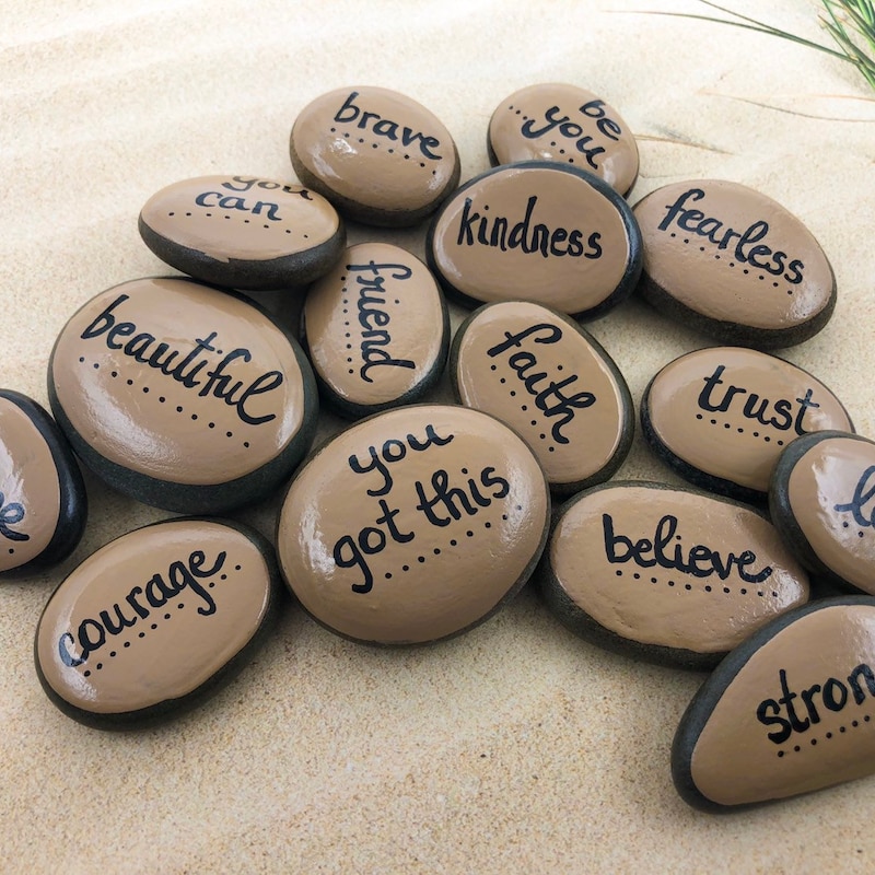 Affirmation Stones - Etsy