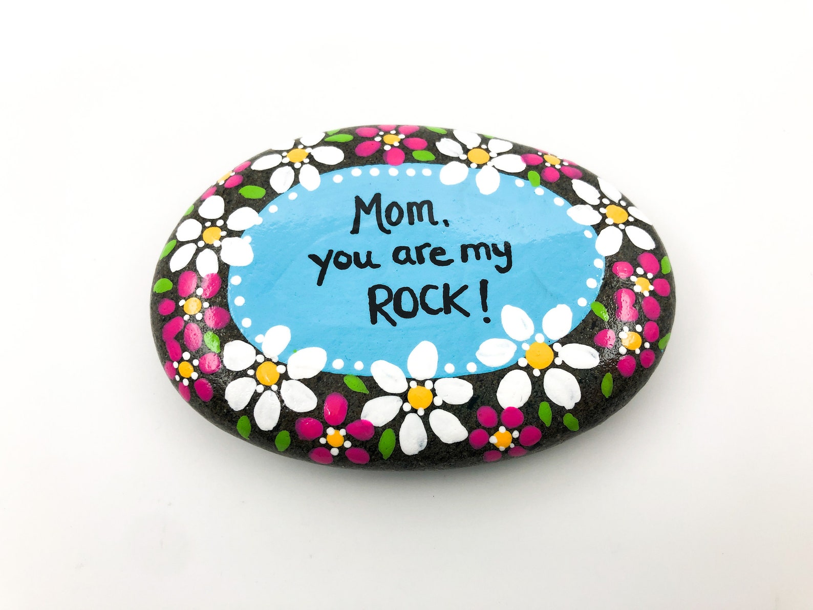 Mom You Are My Rock Painted Stone Mother's Day Rock Gift - Etsy