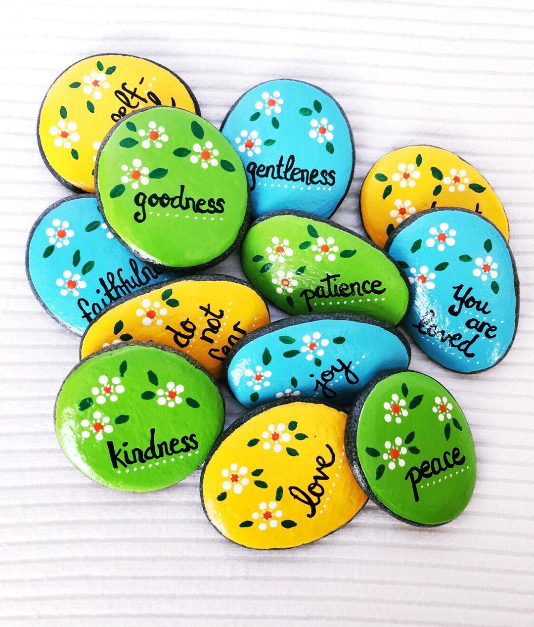 Encouragement and Affirmation Pocket Rocks Custom Set, 15 Pocket Rocks ...