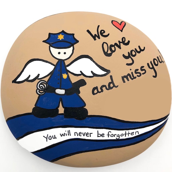 Veteran Painted Rock - Etsy