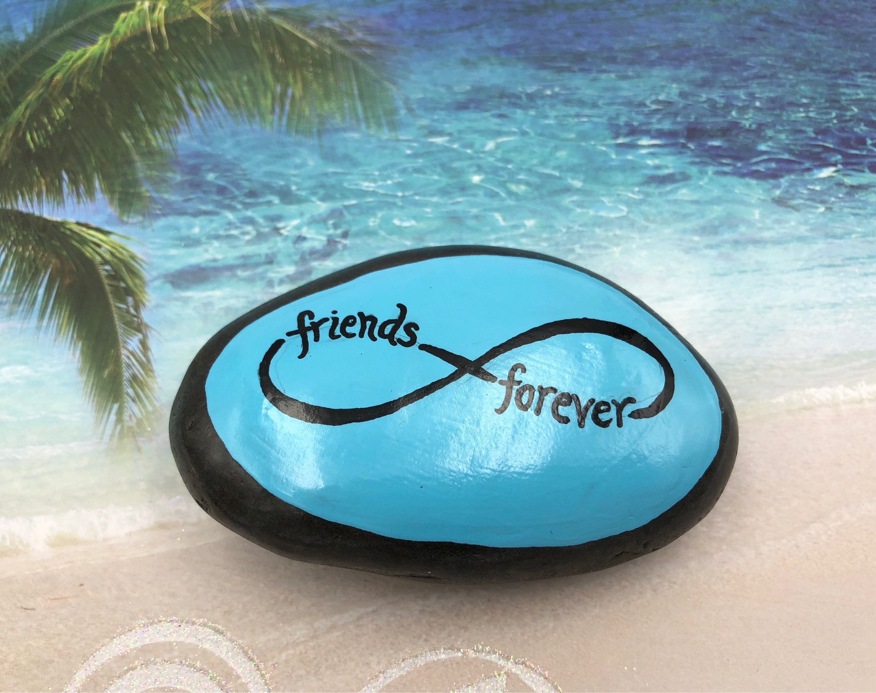 Friends Forever Painted Rock, Friendship Painted Stone, Best Friends ...