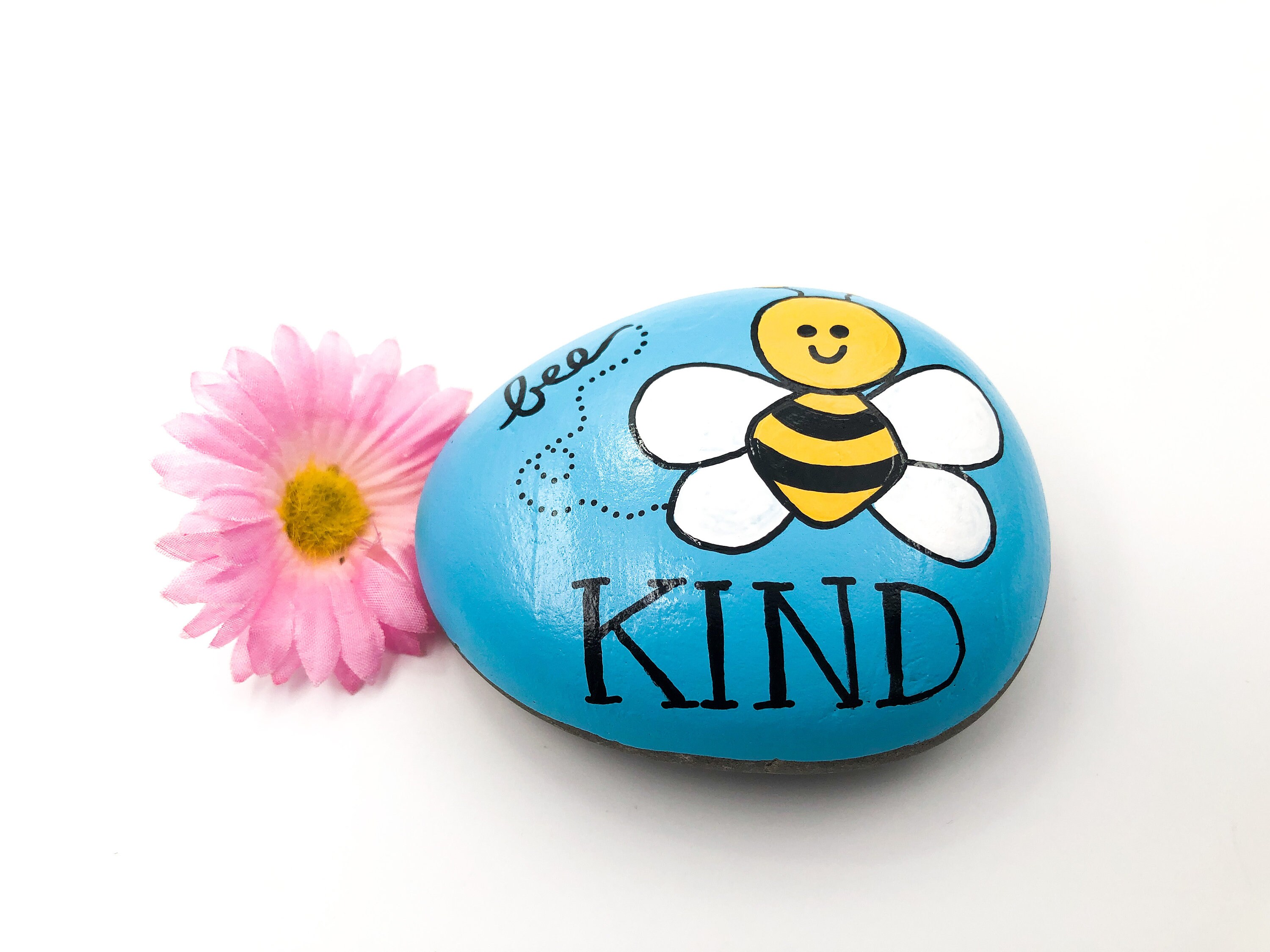 Bee Kind Painted Rock Be Kind Stone Kindness Encouragement | Etsy