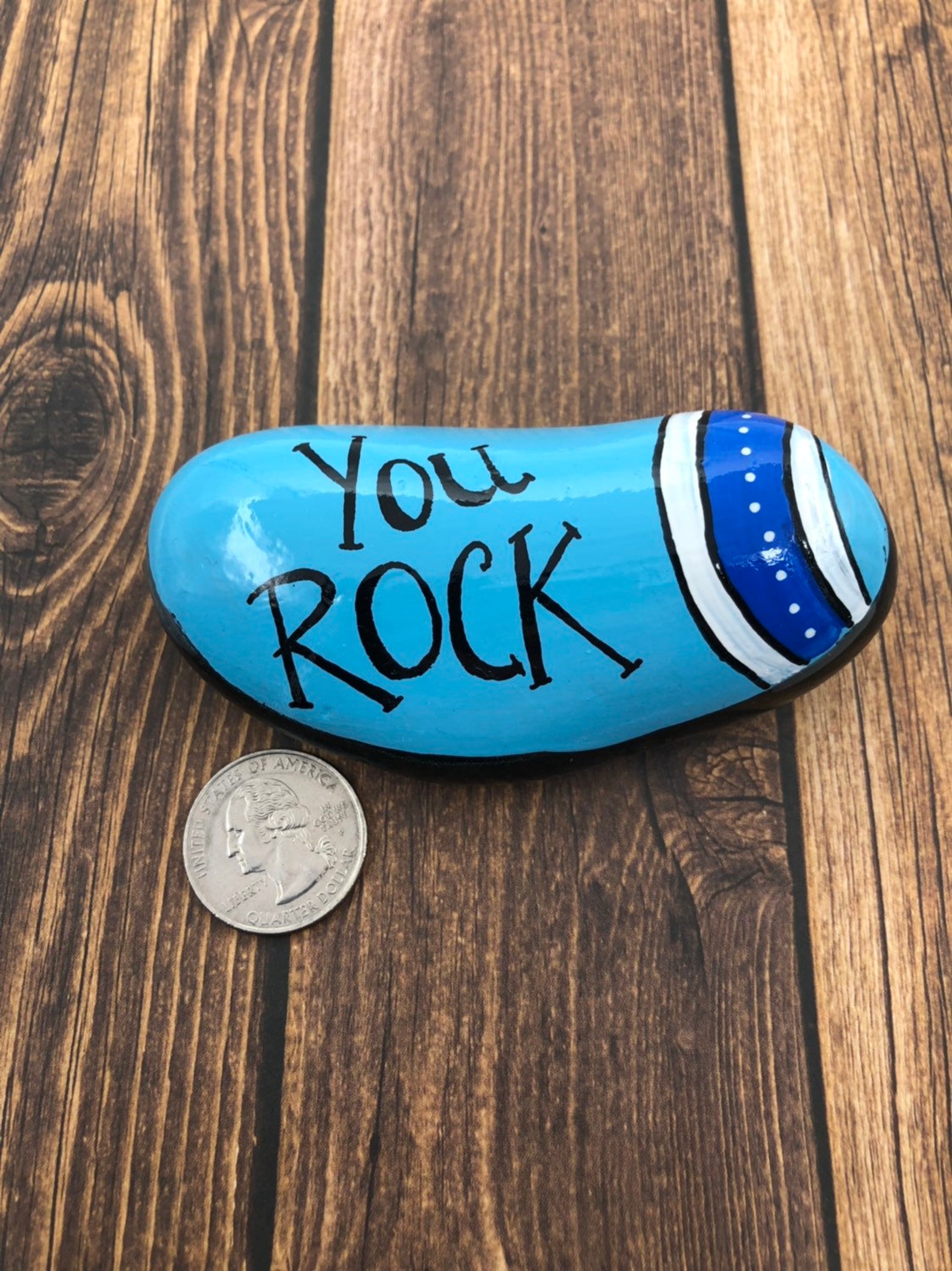 You Rock Painted Rock, You Rock Stone, Handpainted Teacher Gift ...