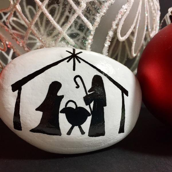 Manger Scene Painting - Etsy