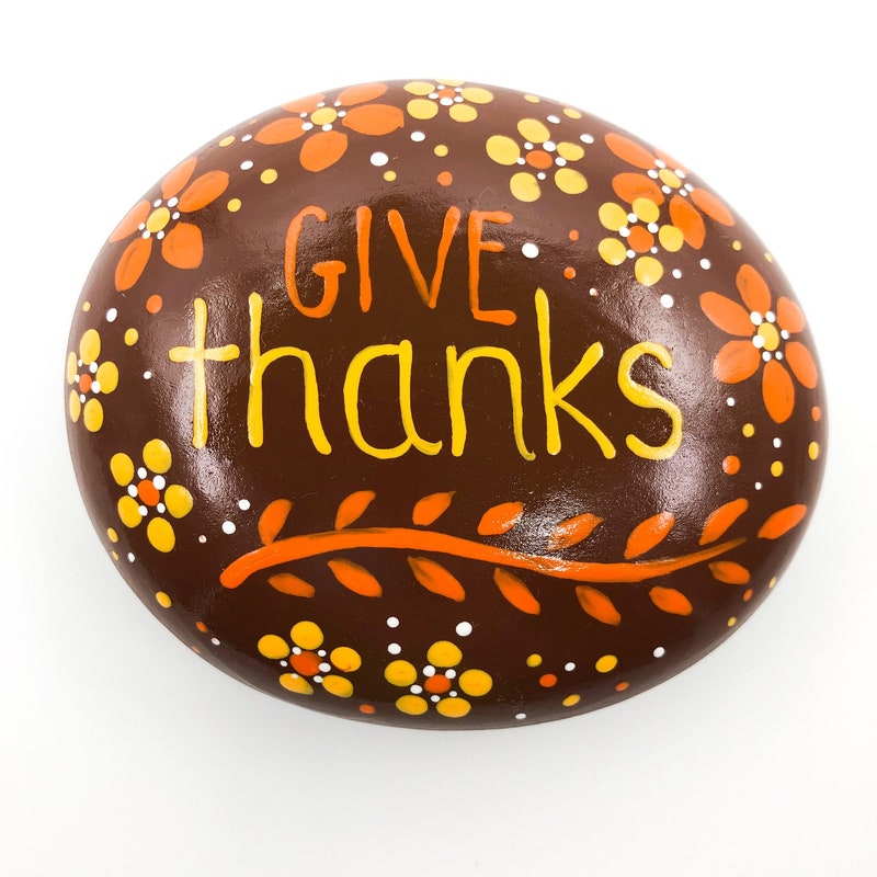 Thanksgiving Rock - Etsy