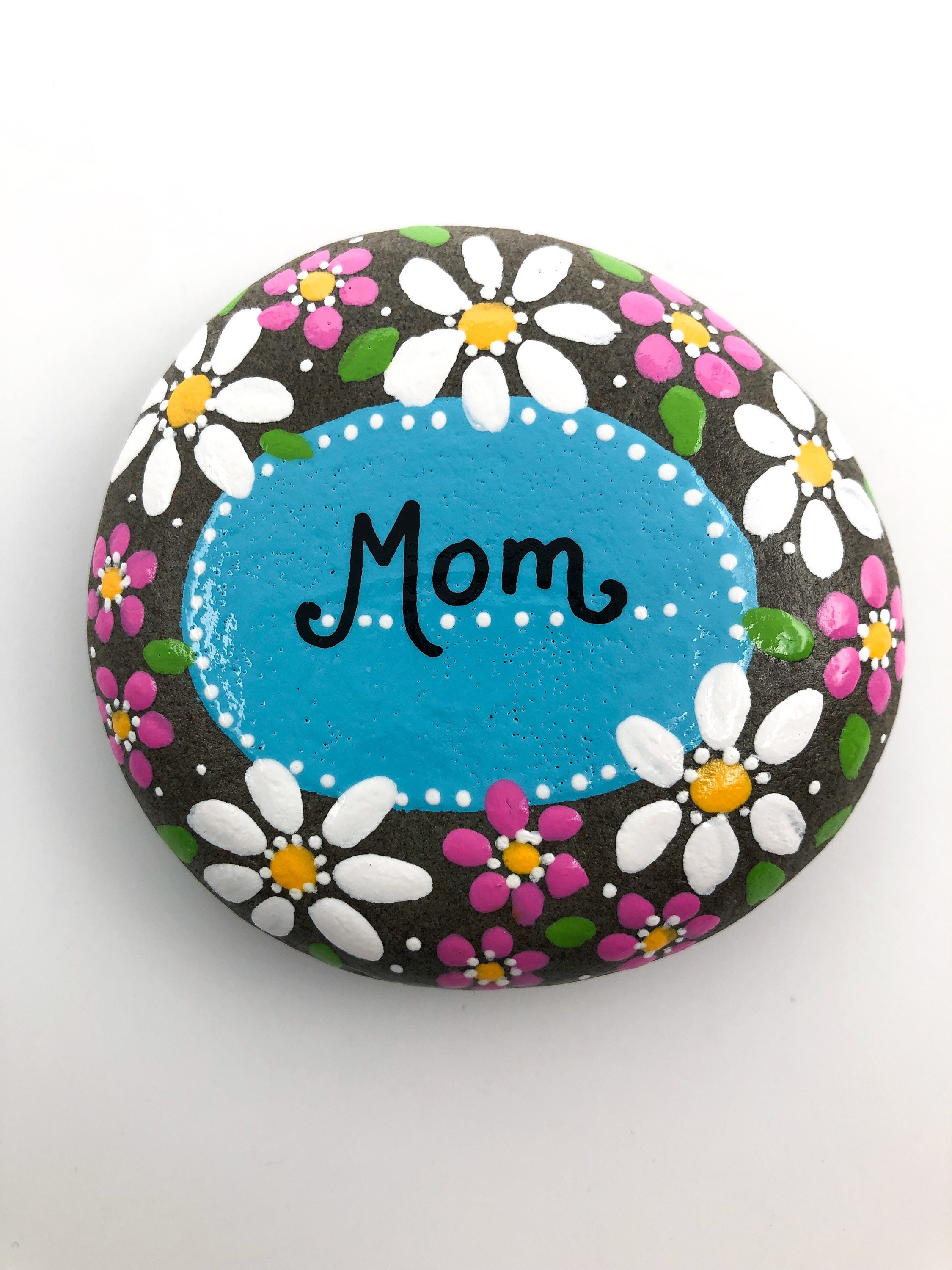 Mom You Are My Rock Painted Stone Mother's Day Rock Gift | Etsy