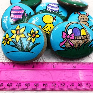 Easter Story Stones: Hand-painted Rocks, Easter Basket Gift - Etsy