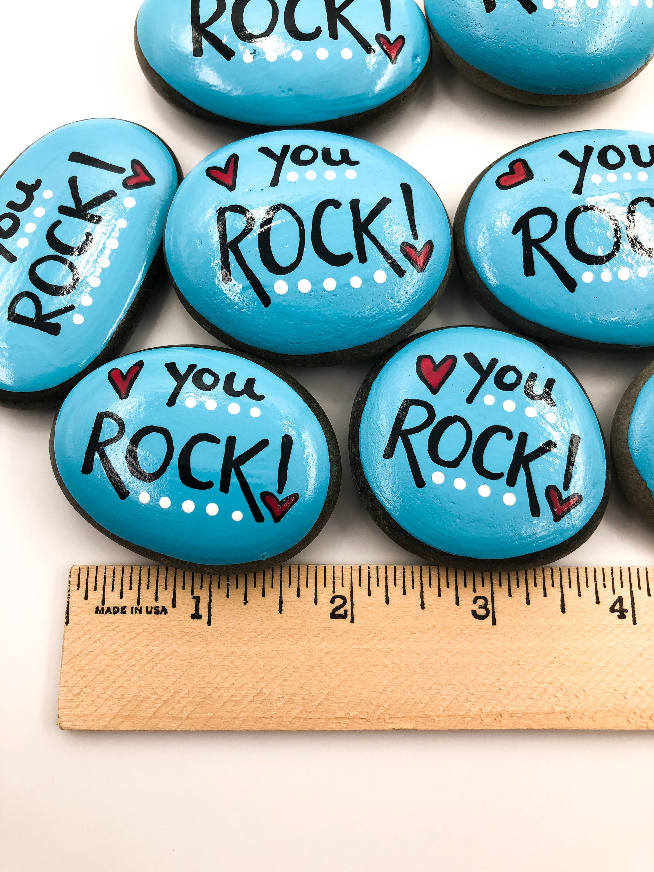 You ROCK Set of 10 Rocks Affirmation Pocket Rocks - Etsy Polska