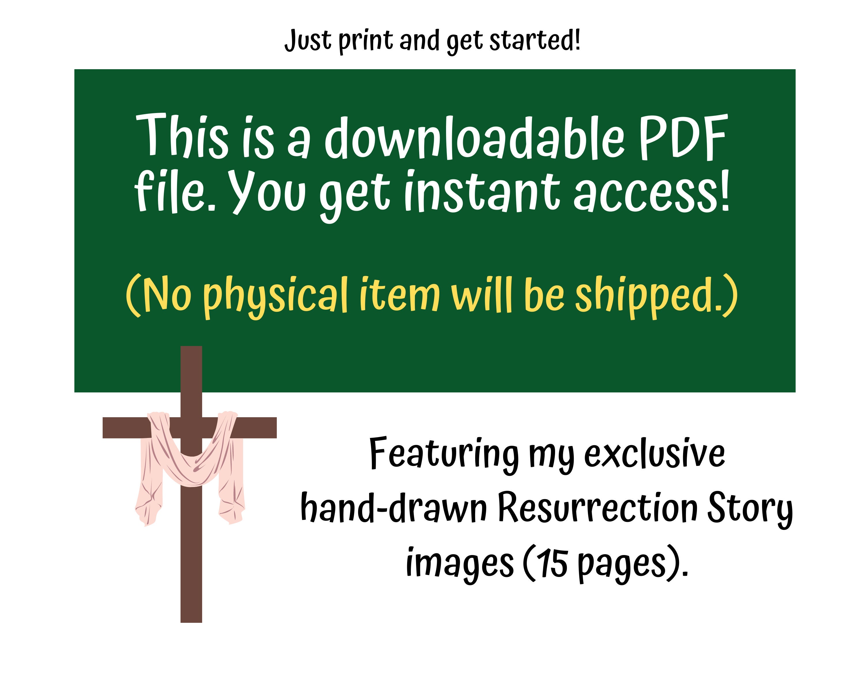 Resurrection Story Coloring Book and Templates Easter Passion | Etsy