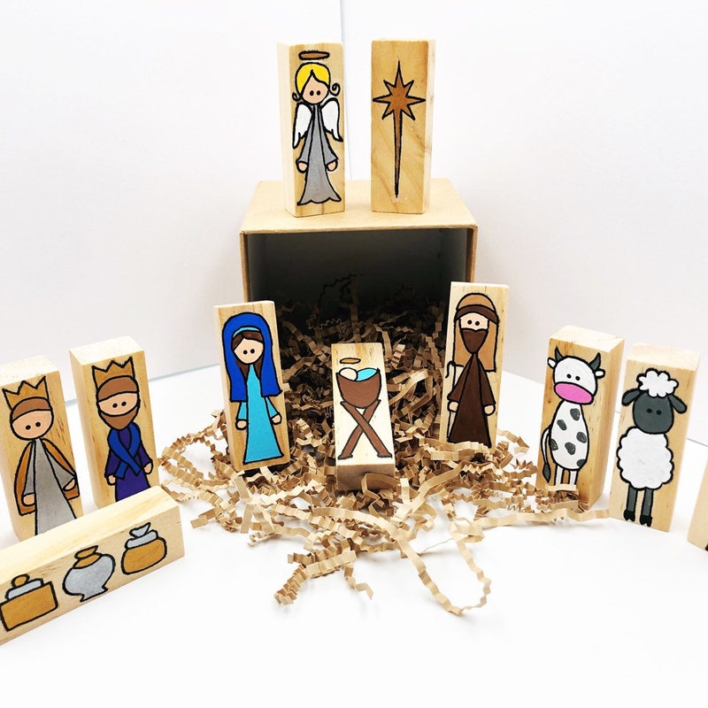 Nativity Blocks - Etsy