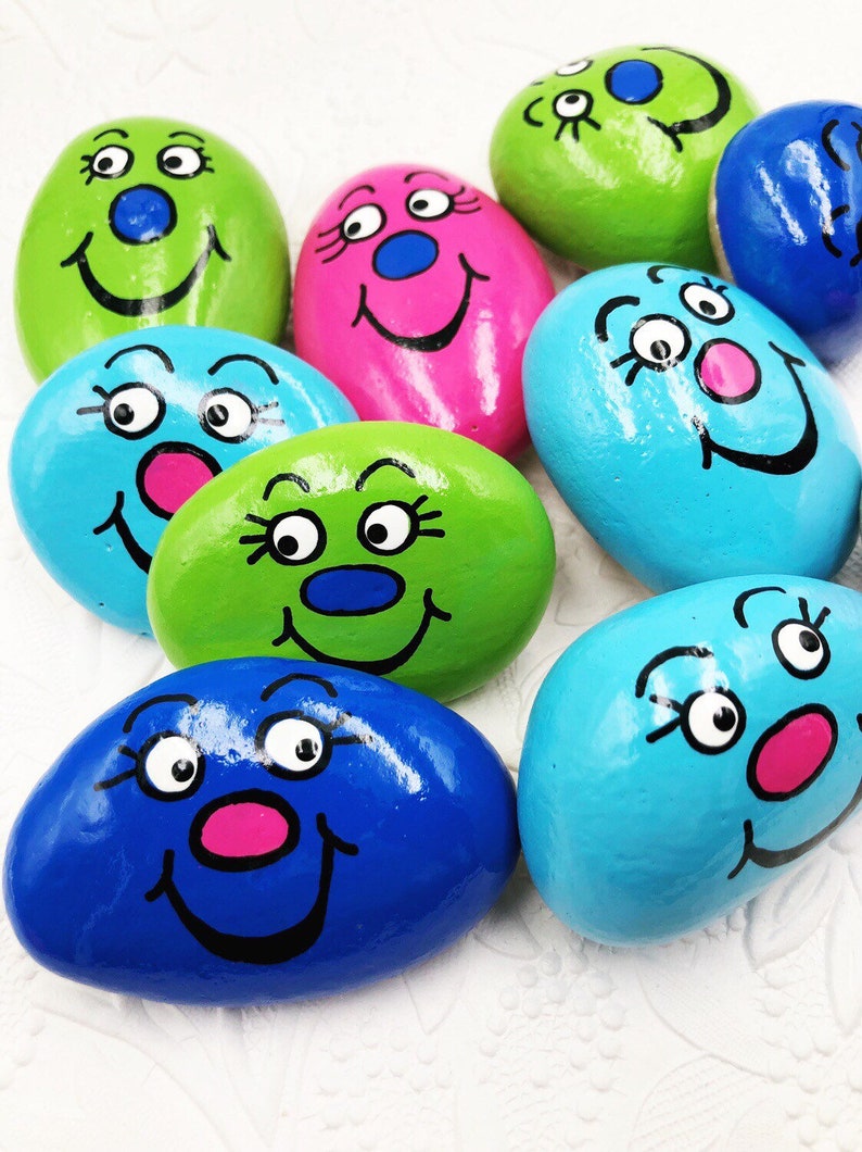 Pocket Rocks Silly Stones Painted Rocks Pocket Stone - Etsy Canada