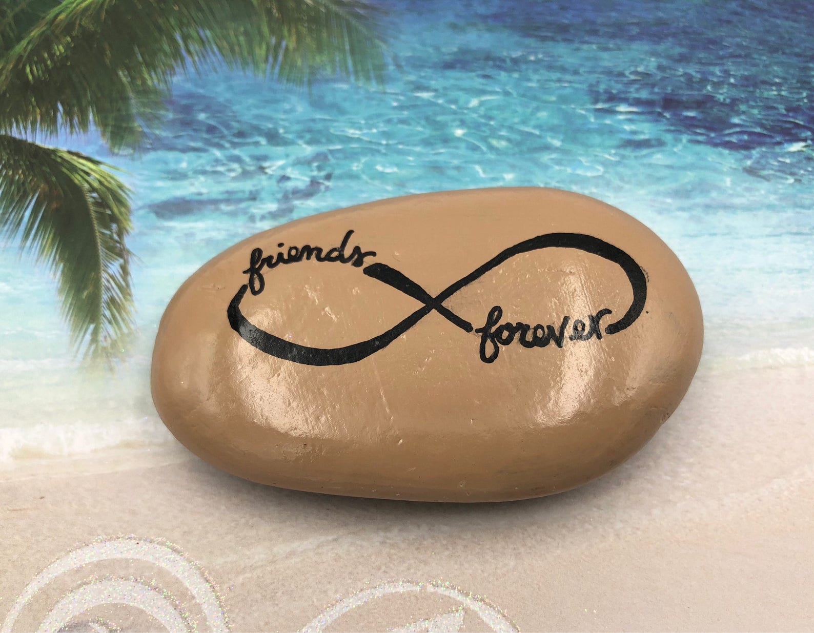 Friends Forever Painted Rock, Friendship Painted Stone, Best Friends ...