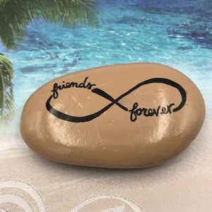 Friends Forever Painted Rock, Friendship Painted Stone, Best Friends ...