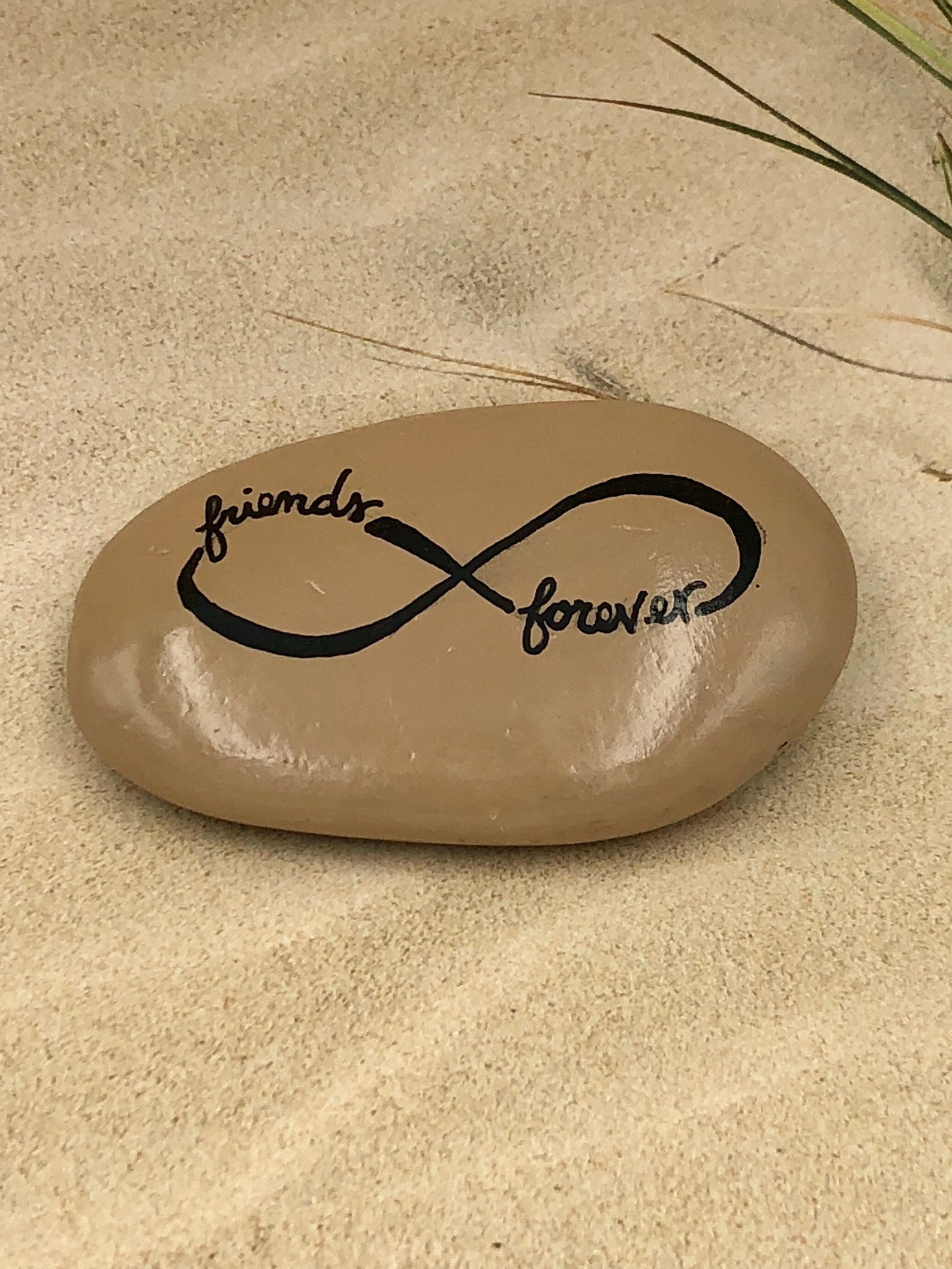 Friends Forever Painted Rock, Friendship Painted Stone, Best Friends ...