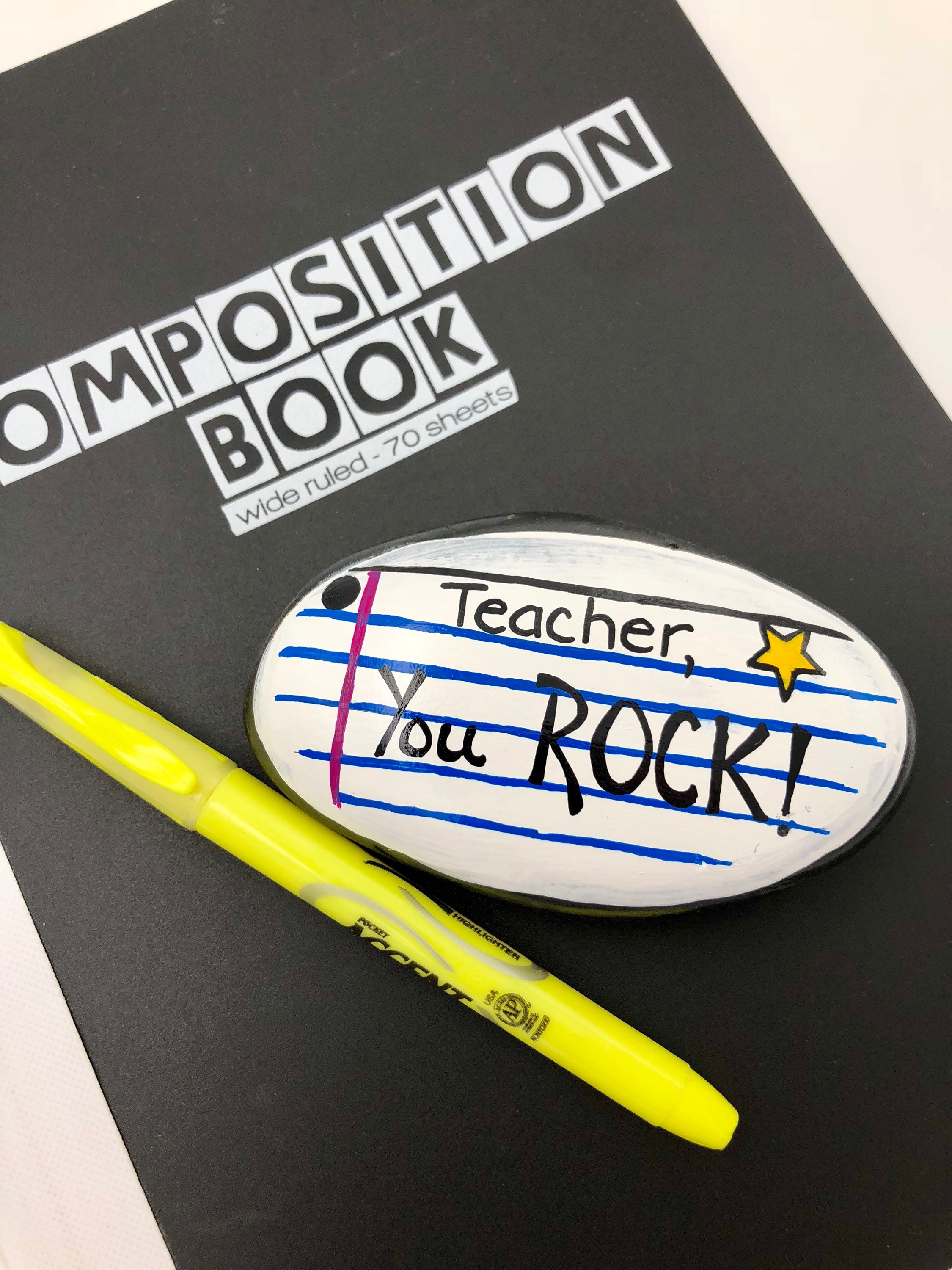 You Rock Painted Rock Paperweight for Teachers, You Are a Rockin ...