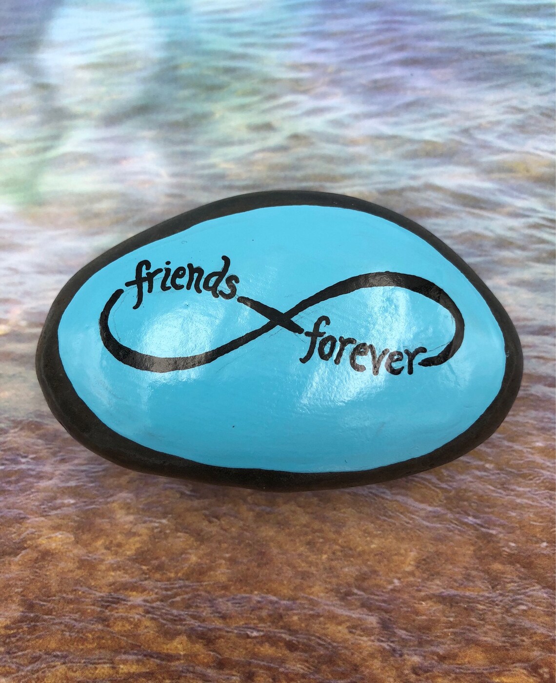 Friends Forever Painted Rock, Friendship Painted Stone, Best Friends ...