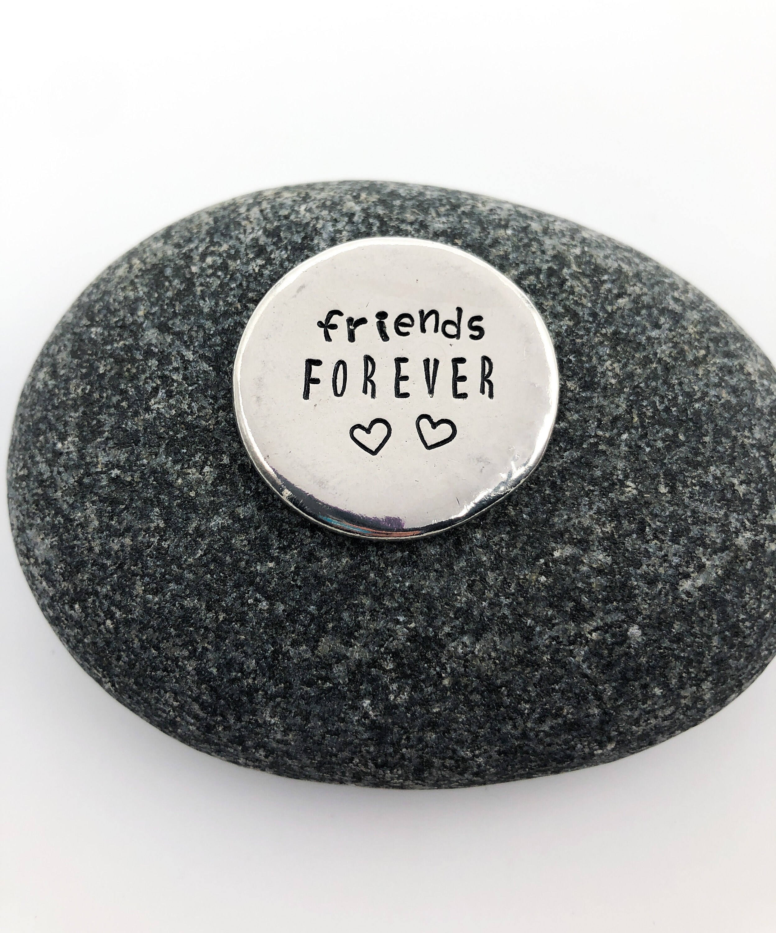 Friends Forever Pewter Pocket Coin Hand Stamped Coin - Etsy