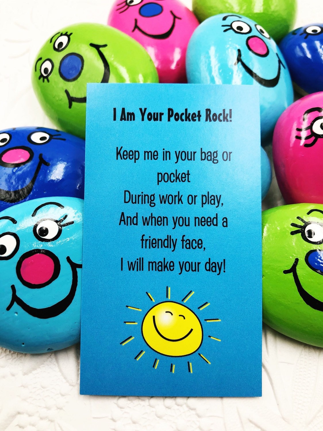 Worry Stones for Kids Pocket Rock for Children Back to | Etsy