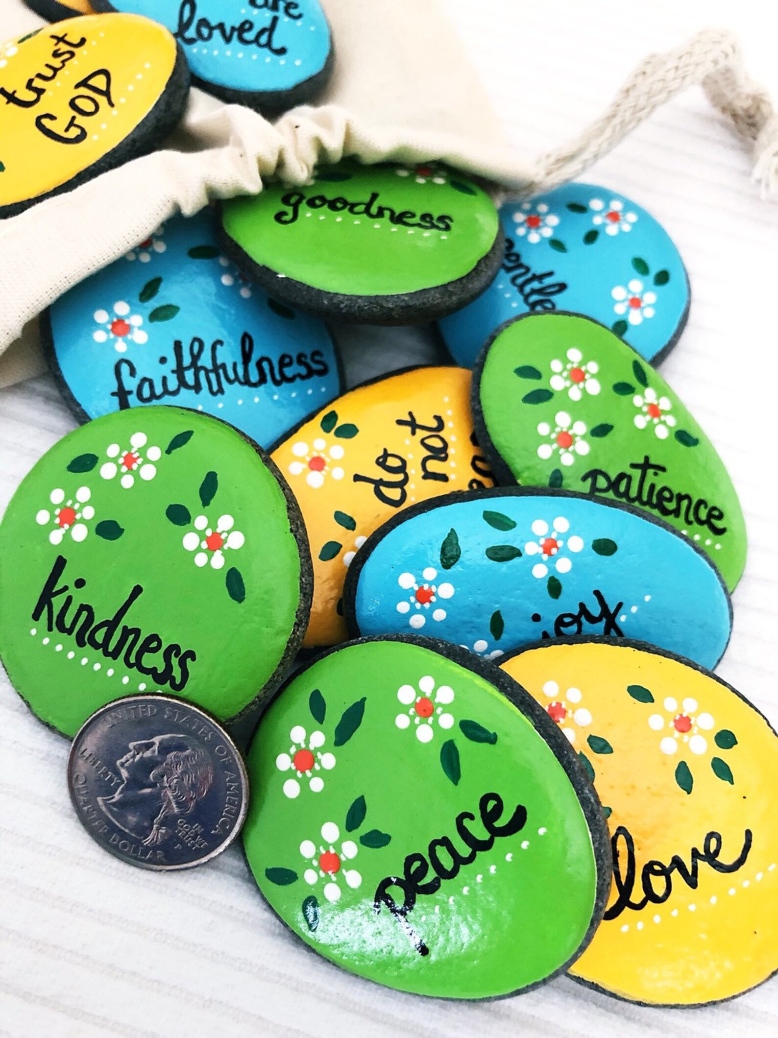 Encouragement and Affirmation Pocket Rocks Custom Set 15 - Etsy