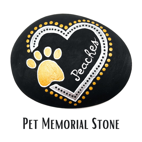 Painted Rock Cat - Etsy