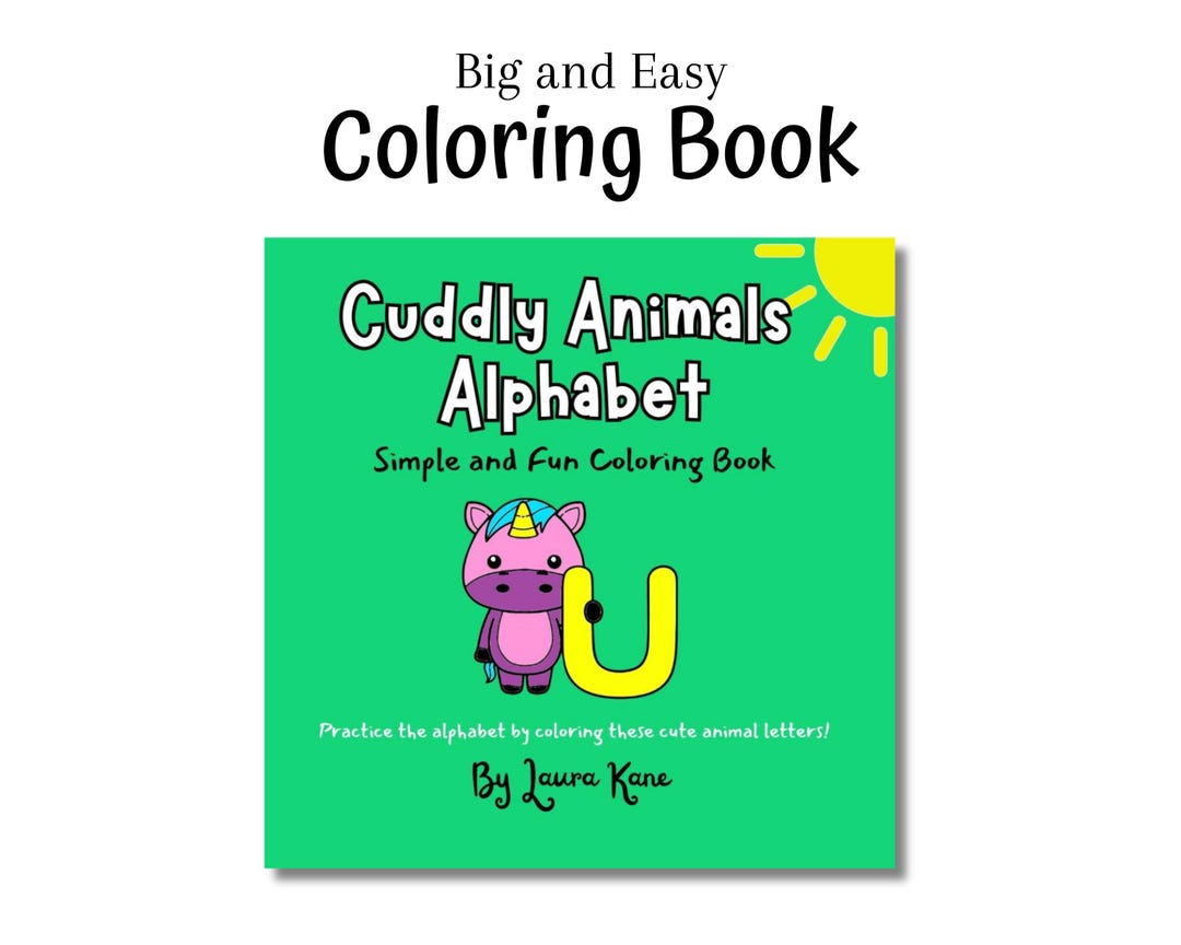 Alphabet Animal Coloring Book: ABC Learning for Little Kids - Etsy