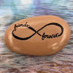 Friends Forever Painted Rock, Friendship Painted Stone, Best Friends ...