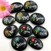 Encouragement Stones With Flowers, Set of 10 Affirmation Pocket Rocks ...