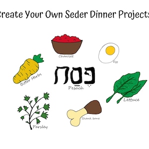 Passover Story and Seder Dinner Images, DIY Passover Crafts, Seder Meal ...