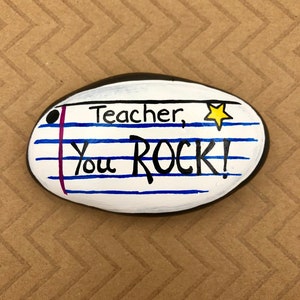 You Rock Painted Rock Paperweight for Teachers, You Are a Rockin ...
