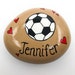 Personalized Soccer Ball Painted Rock: Custom Name Memory Stone - Etsy