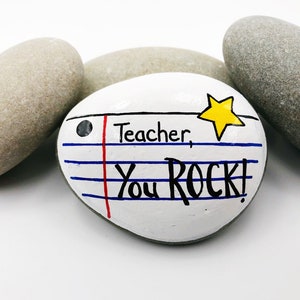 You Rock Painted Rock Paperweight for Teachers, You Are a Rockin ...