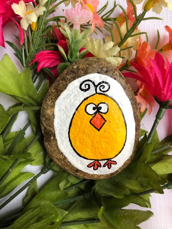 Painted Rock Chicken Over 40 Of The BEST Rock Painting Ideas Kitchen