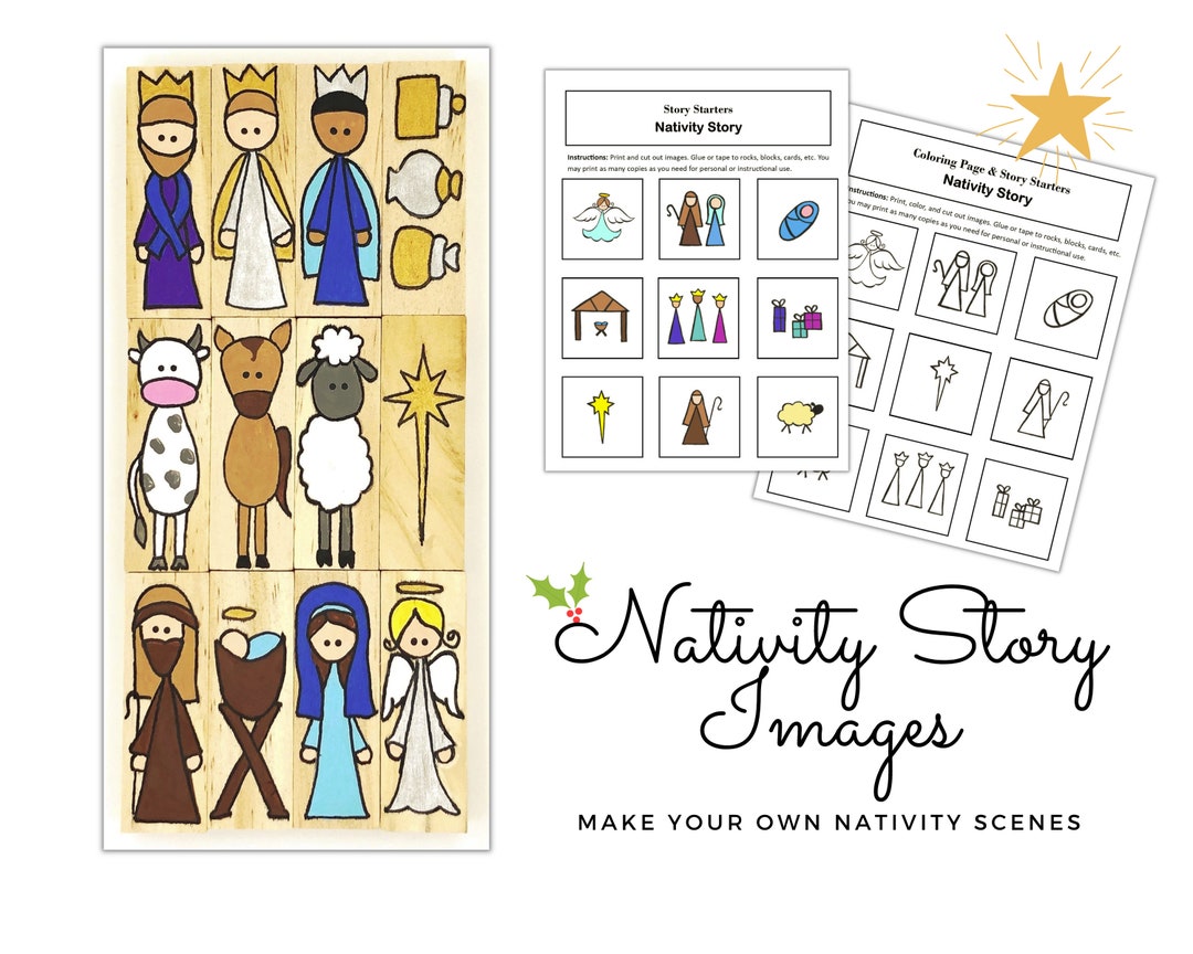 Nativity Story Templates for Christmas Projects, Nativity Story Images ...