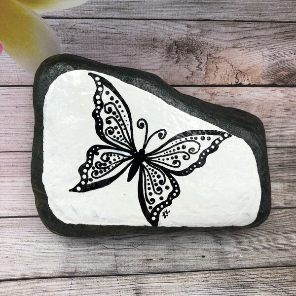 Rock Painting Butterfly - Etsy