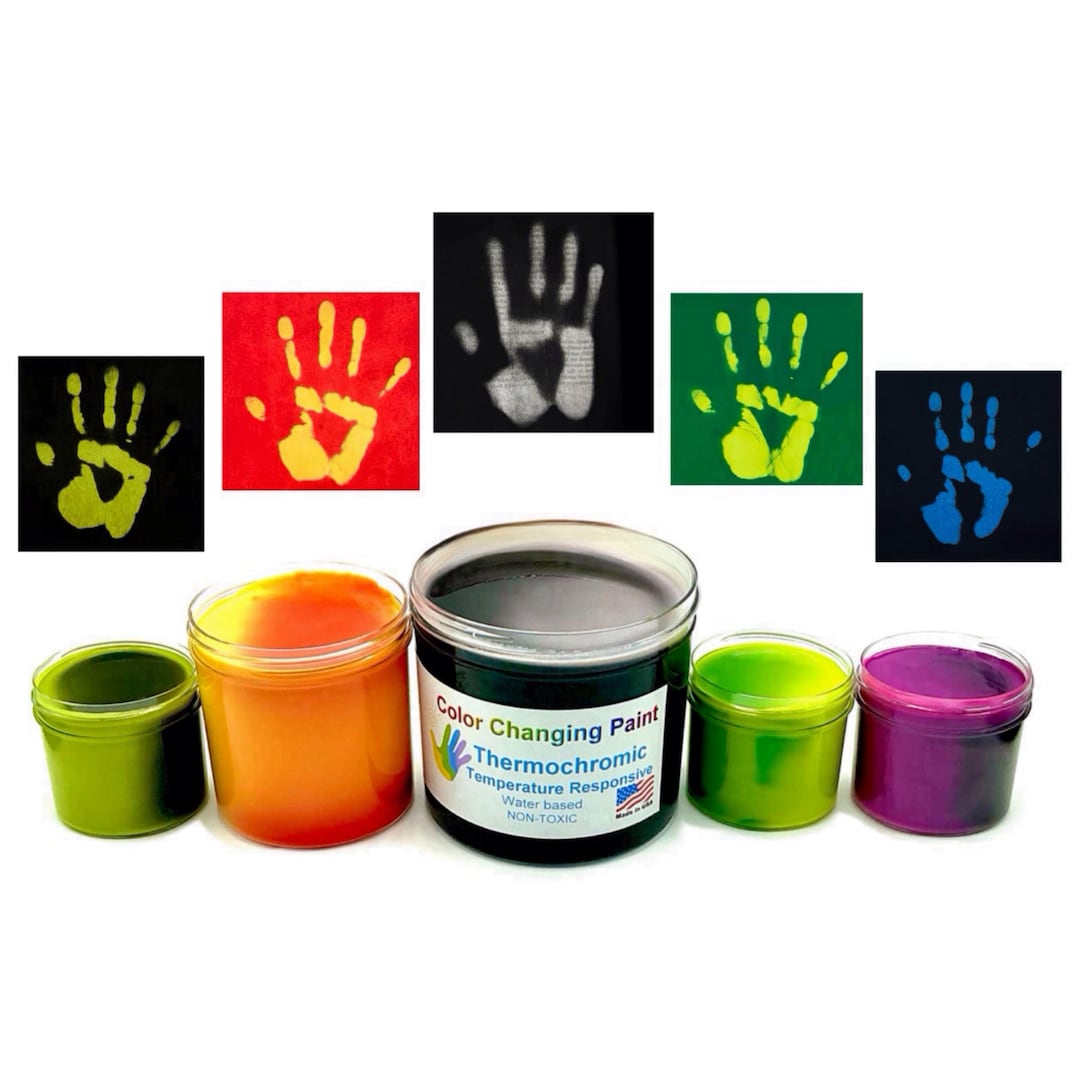 Temperature Activated Color Changing Thermochromic Paints Heat ...
